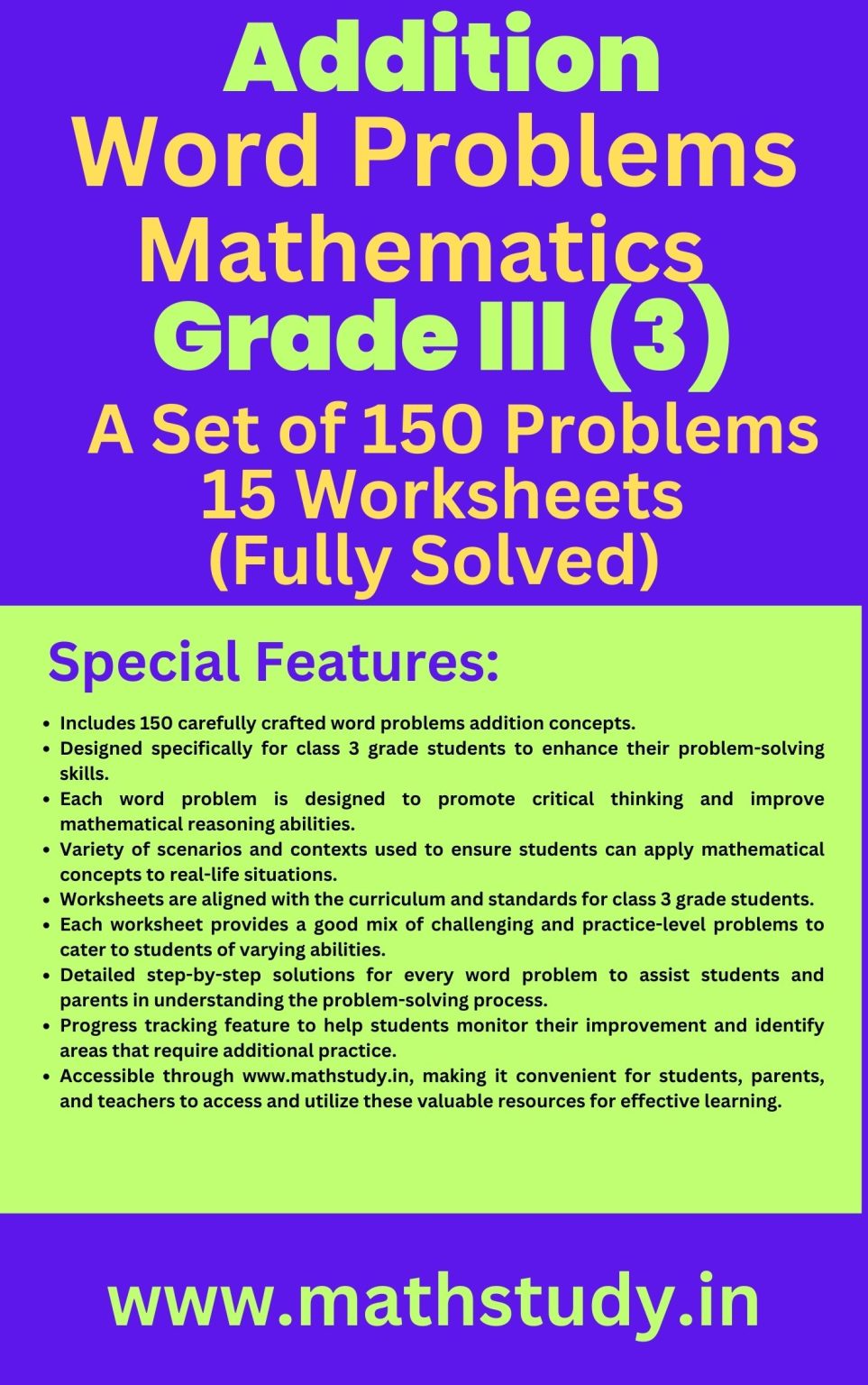 Mixed Word Problems For Grade 3 - Best E-books, Mathematics, Astrology ...