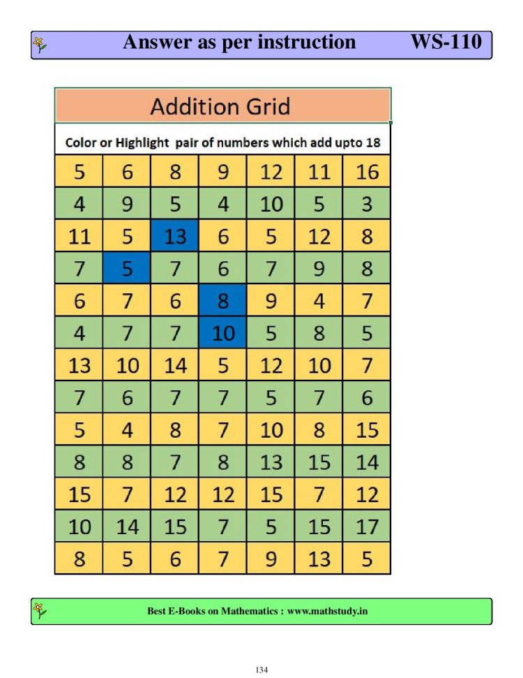 grade 1 addition worksheets - Best E-books, Mathematics, Astrology ...