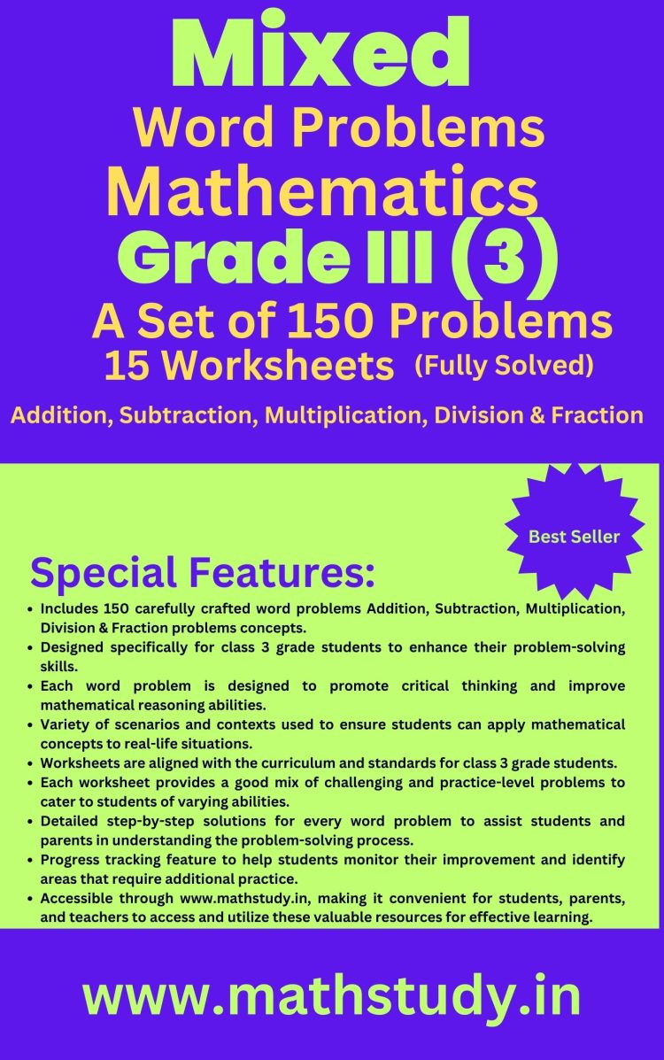 Mixed Word Problems For Grade 3 Best E books Mathematics Astrology