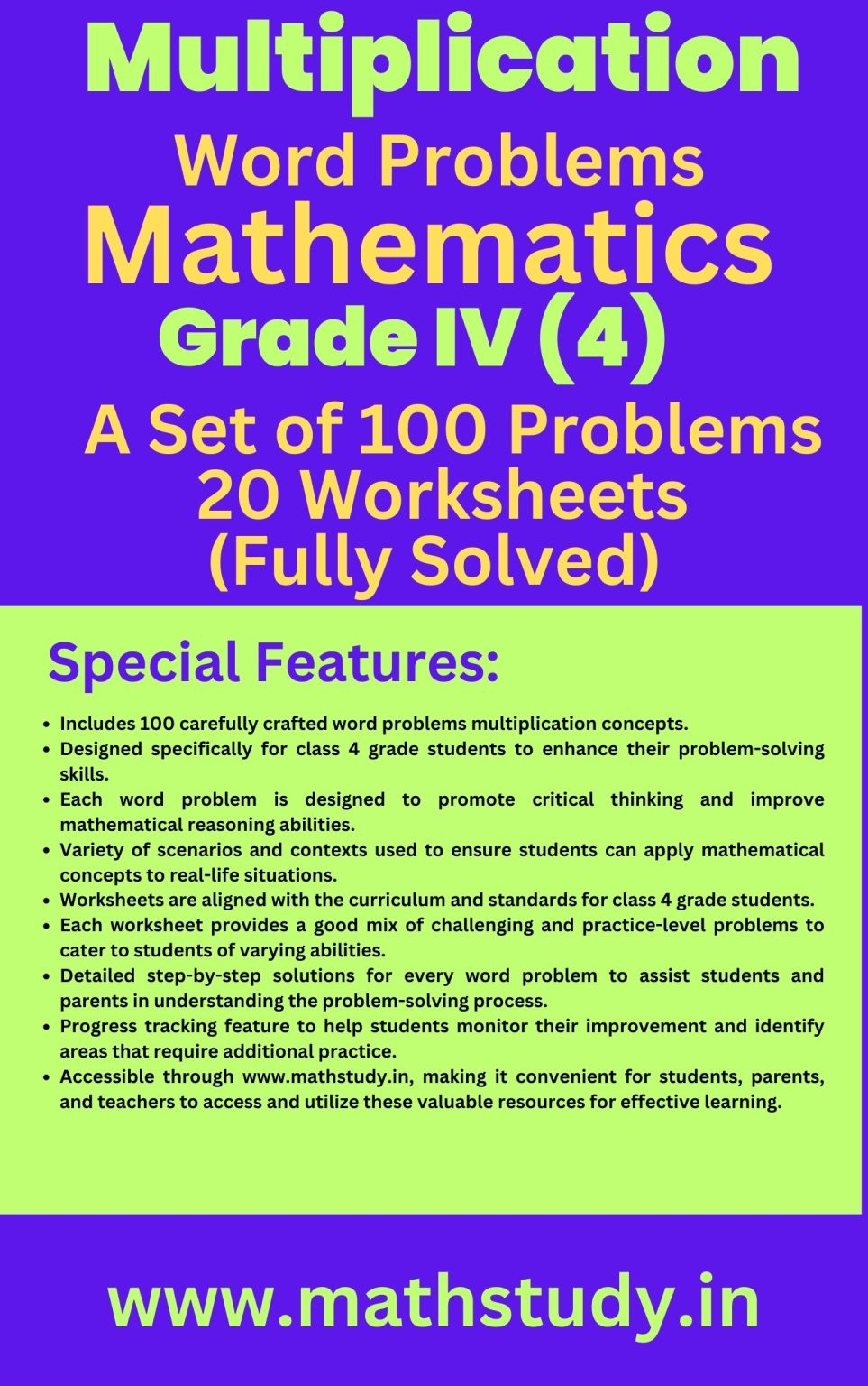 Word Problems On Multiplication For Class 4 With Answers Archives 