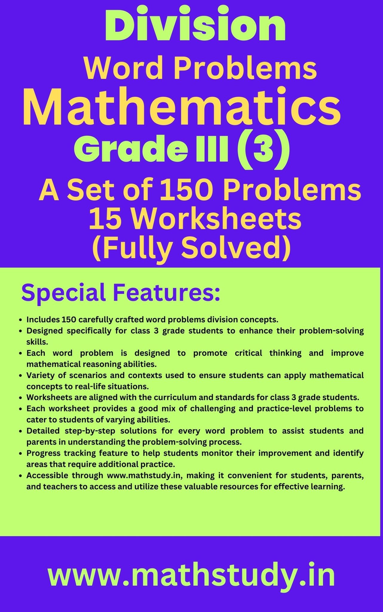 Division Word Problems For Grade 3 Archives Best E books Mathematics 