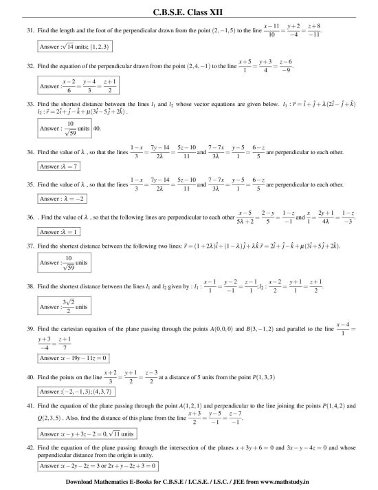 Mathematics -Work Book Class XII - C.B.S.E. ( Fully Solved ) - Best E-books, Mathematics ...