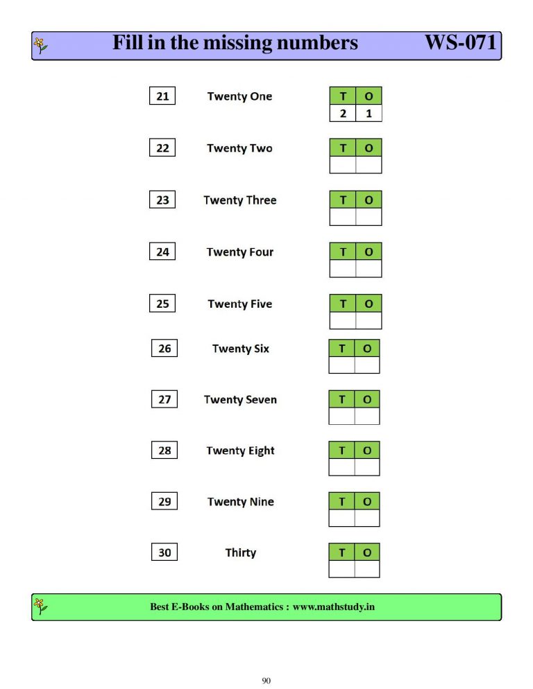 class 1 logical reasoning worksheet - Mathematics- E-books, Sample ...