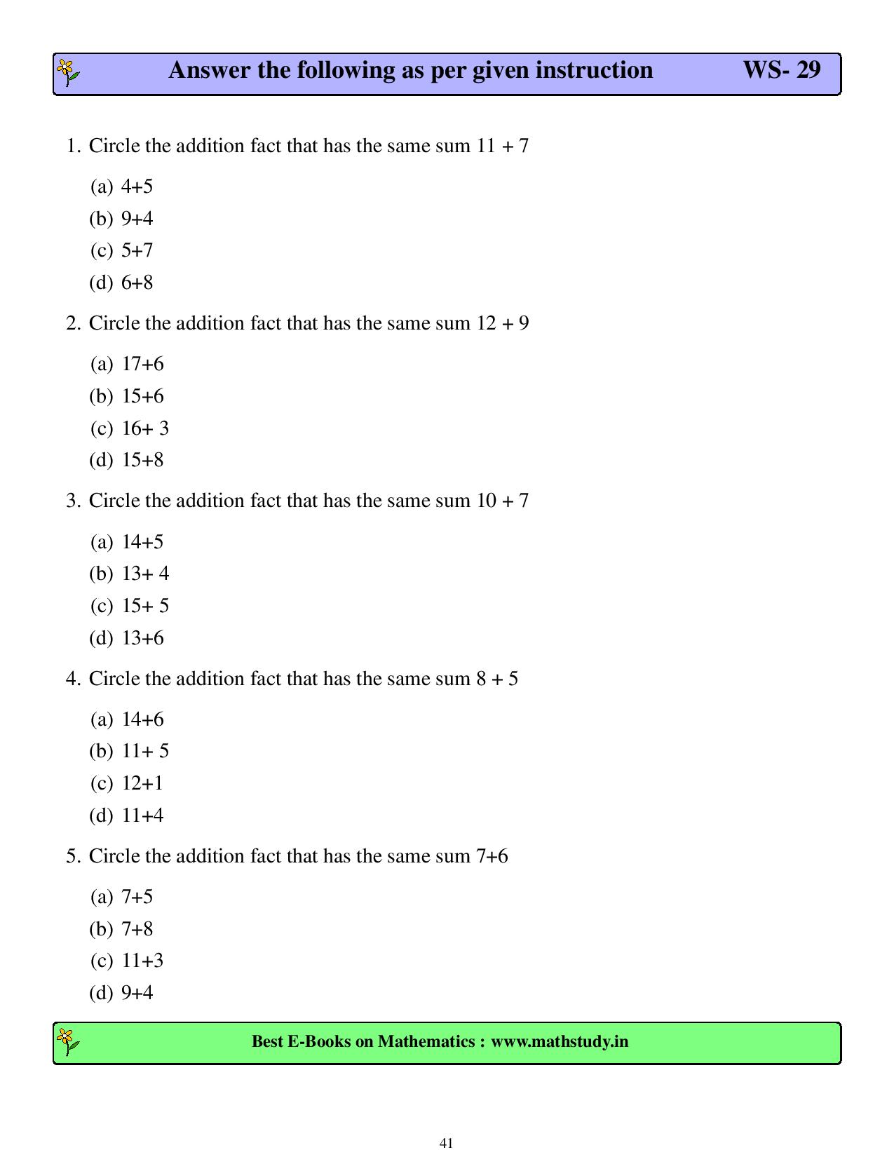 Everyday Math Problems 4th Grade 5th Grade Math Worksheet Greatschools 