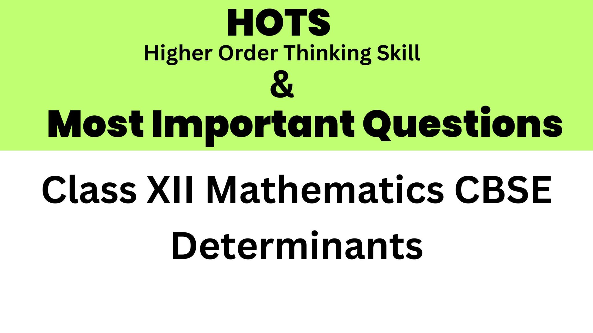HOTS & IMPORTANT QUESTIONS MATHEMATICS CLASS 12 CBSE - Best E-books, Mathematics, Astrology ...