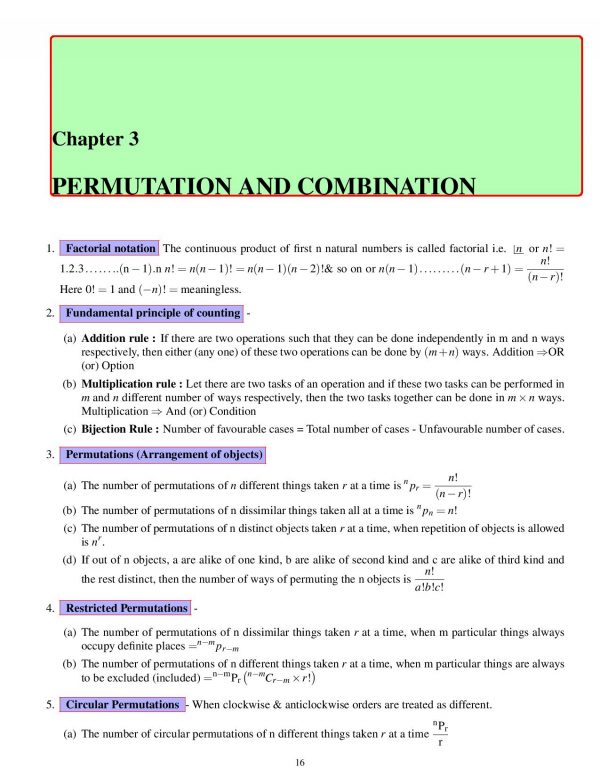 Mathematics Formula Book - Mathematics- E-books, Sample Papers - CBSE ...