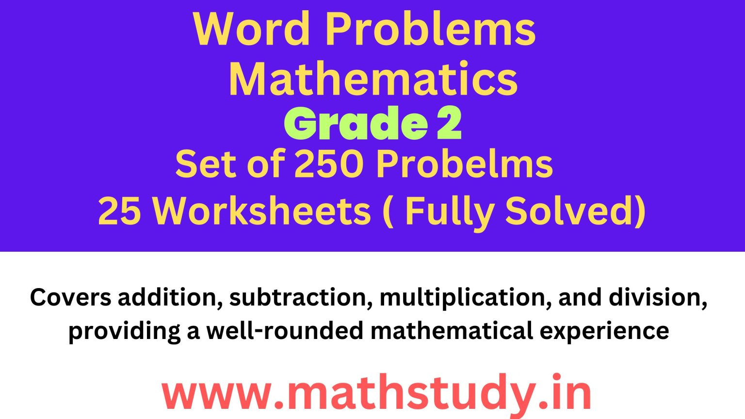 Mixed Word Problems For Grade 2 Worksheets - Best E-books, Mathematics ...