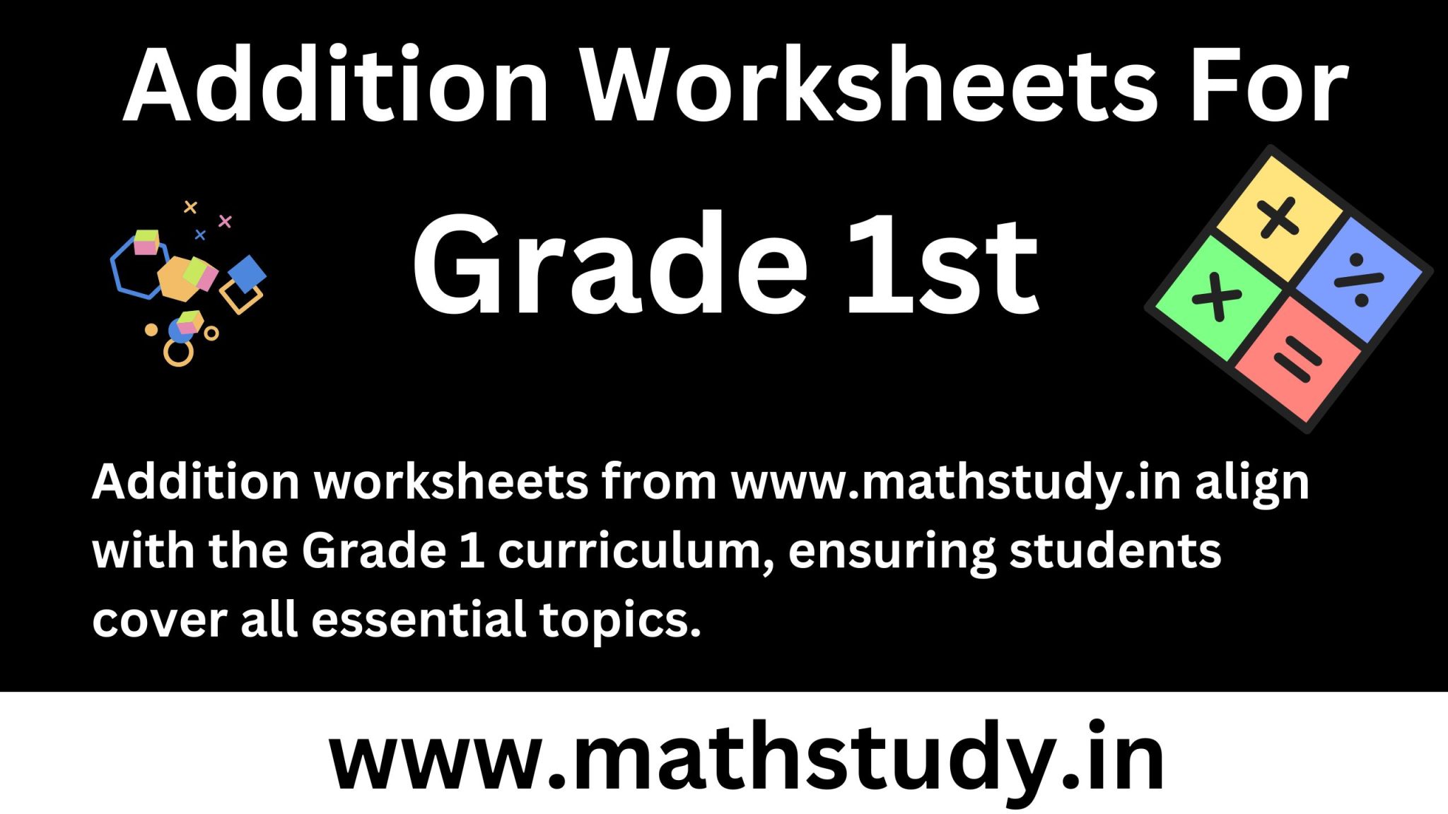 Addition Worksheets For Grade 1 - Best E-books, Mathematics, Sample ...