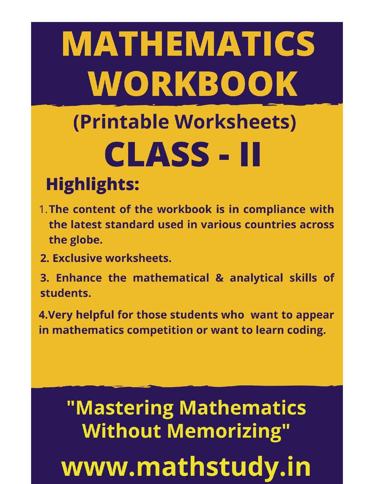 Class 2 Logical Reasoning Worksheet Best E books Mathematics
