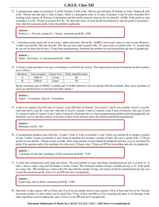 Mathematics -Work Book Class XII - C.B.S.E. ( Fully Solved ) - Best E-books, Mathematics ...